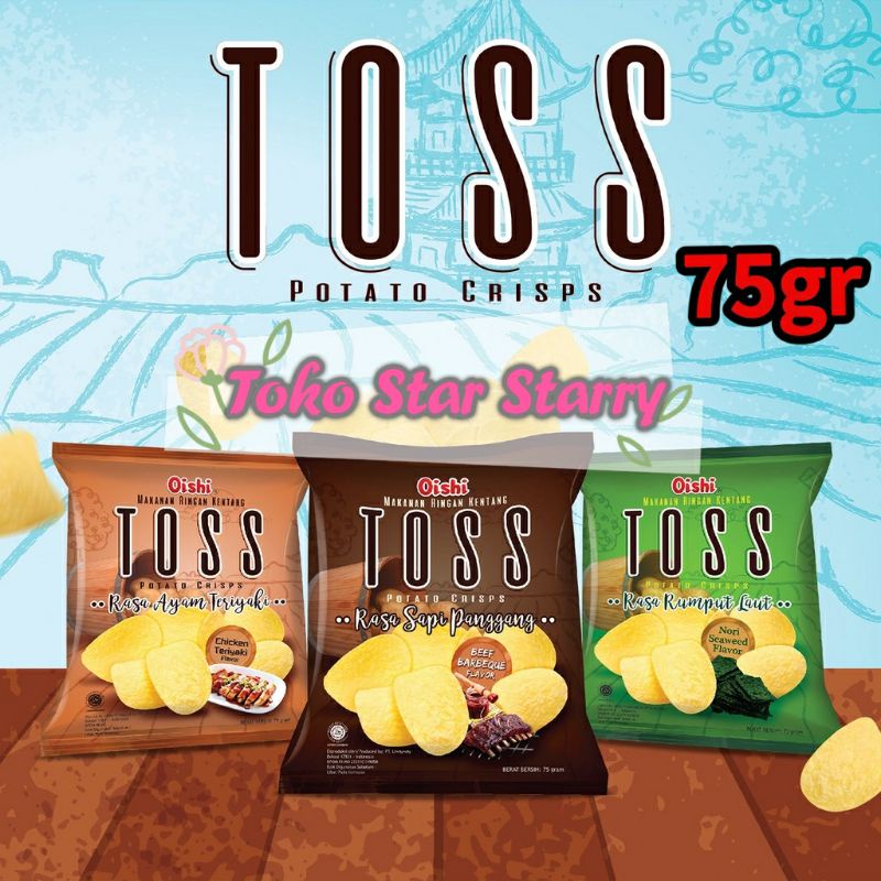 Jual [Per Bungkus] Toss Potato Crisps Rasa Sapi Panggang Potato Rumput ...