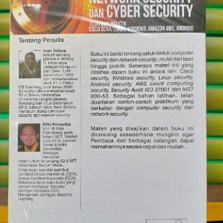 Jual BUKU NETWORK SECURITY dan CYBER SECURITY + CD - IWAN SOFANA ...