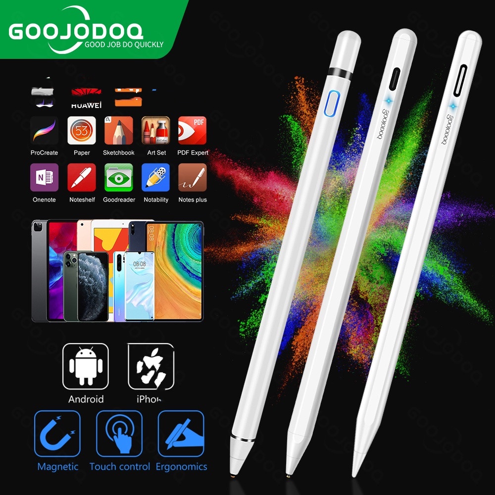 Jual Goojodoq Stylus Pen Universal for apel Android Phone Active Stylus ...