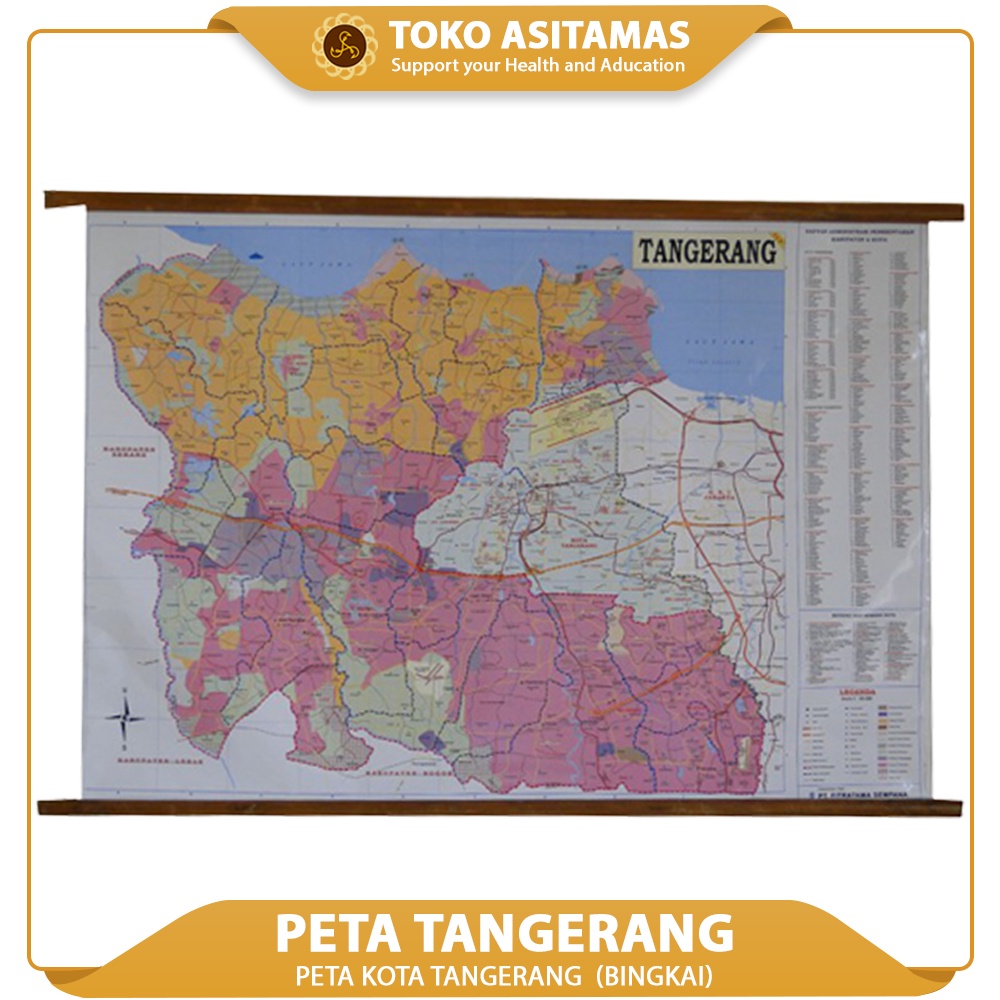 Jual Peta Kota Tangerang (Bingkai) | Shopee Indonesia