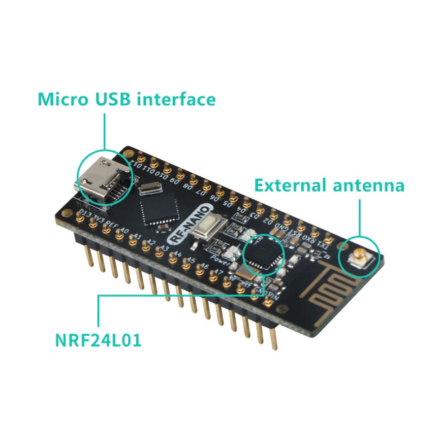 Jual RF-Nano for Arduino Nano V3.0 ATmega328P Integrate NRF24l01 ...