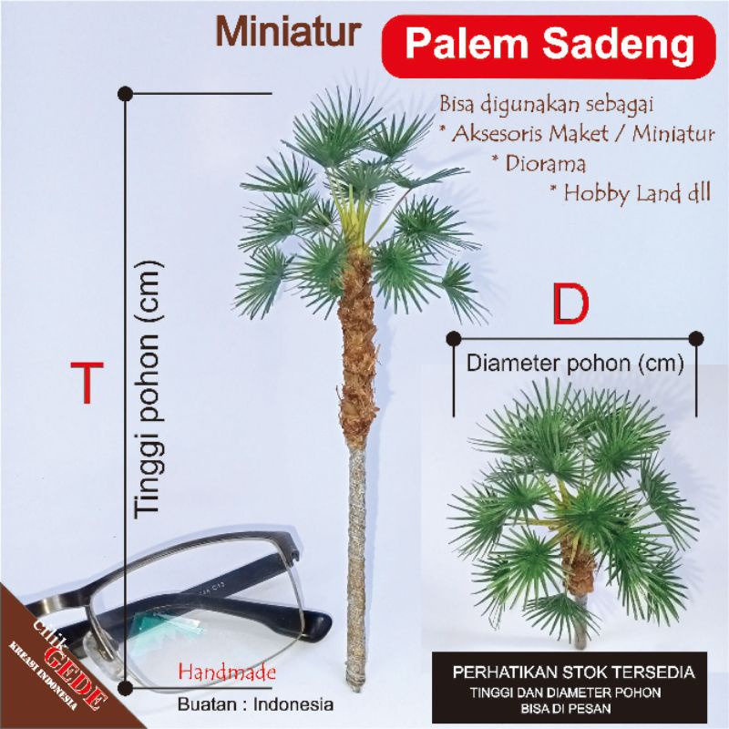 Jual Miniatur Pohon Palem Sadeng | Shopee Indonesia