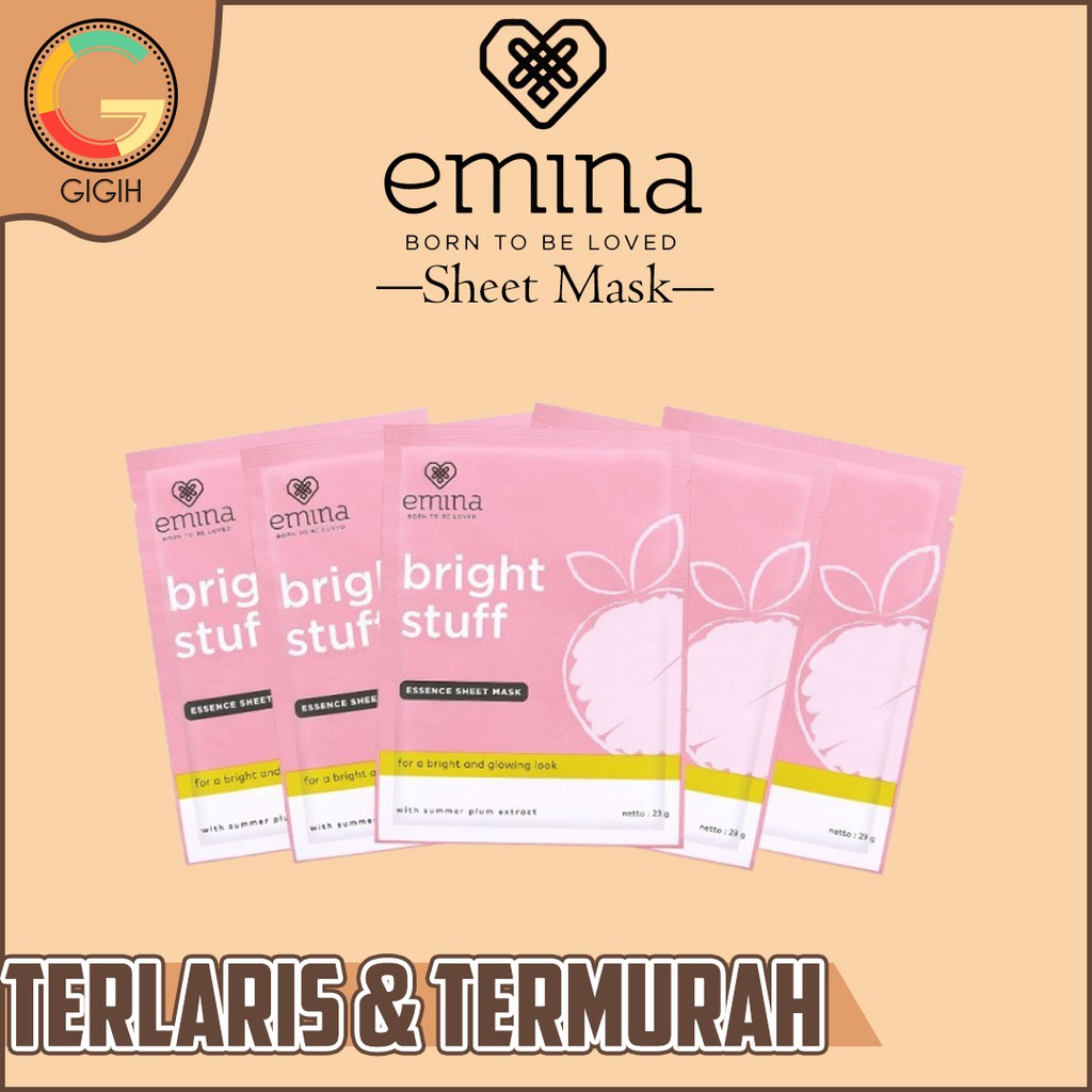 Jual Emina Bright Stuff Essence Sheet Mask 23gr | Shopee Indonesia