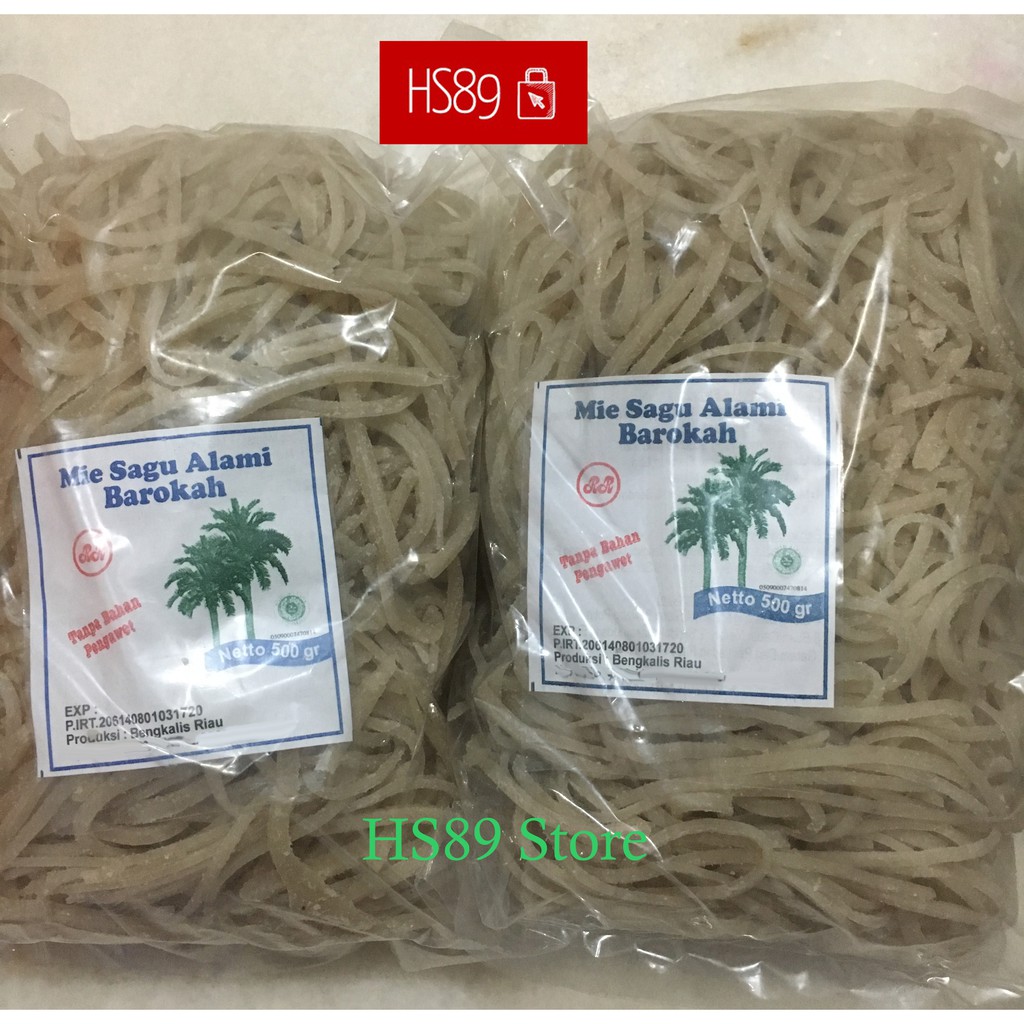Jual Mie Sagu 450gr Bengkalis Riau Asli Tanpa Pengawet dan Tanpa ...