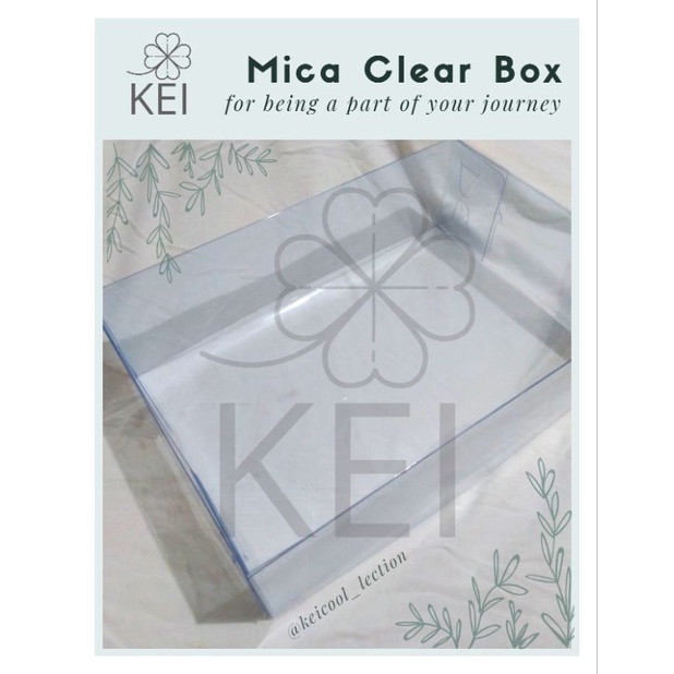 Jual [CLEARANCE] Mika clear box / Glass box / Clear View Gift box / Packaging Mika / Souvenir ...