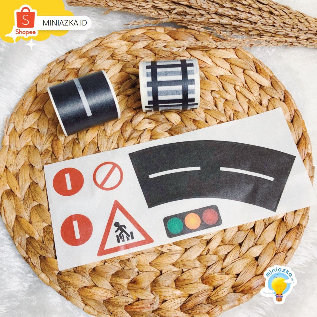 Jual MINIAZKA - Mainan stiker jalan raya, Stiker rel kereta api, Road ...