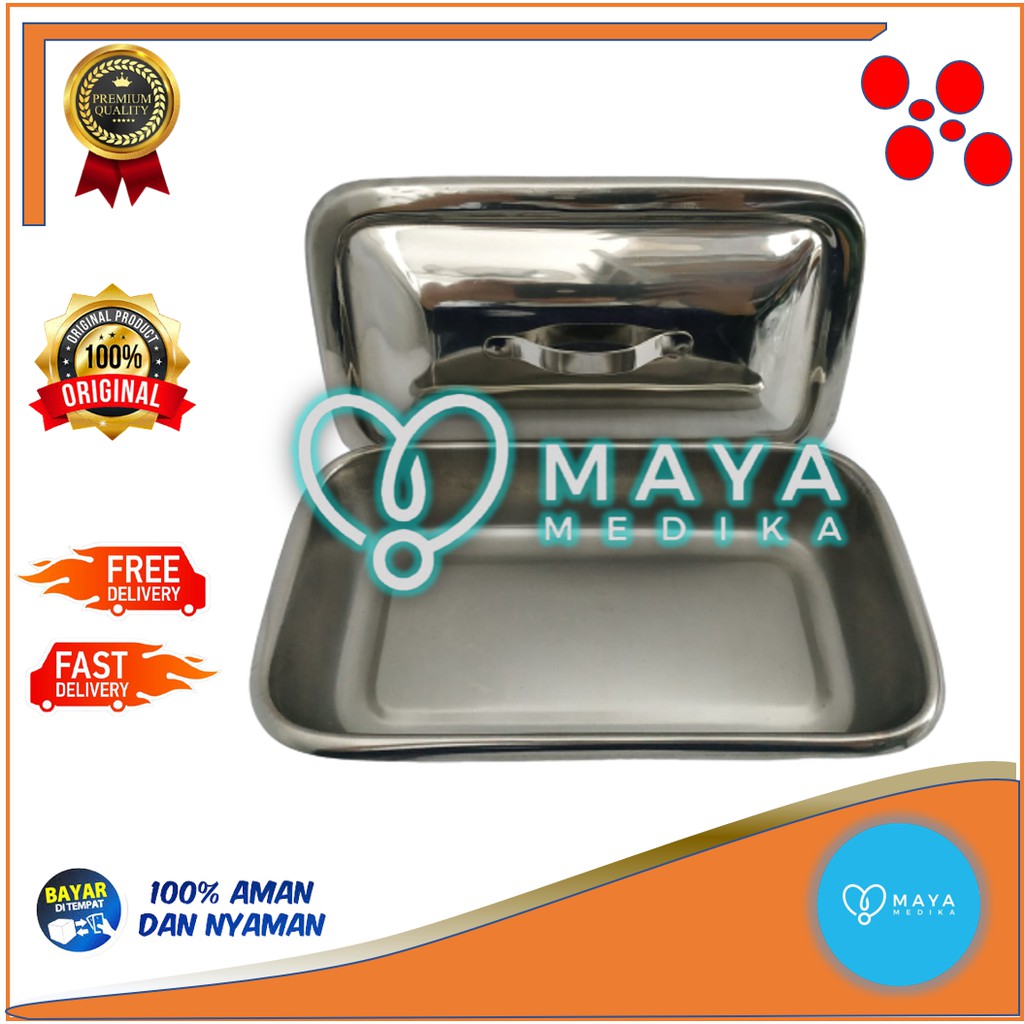 Jual Wadah Instrumen / Ms / Stainless Sedang ( Partus ) 509 /Bak ...