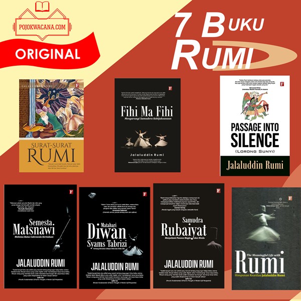 Jual Original - Paket 7 Buku Jalaluddin Rumi Fihi ma Fihi Surat Surat ...