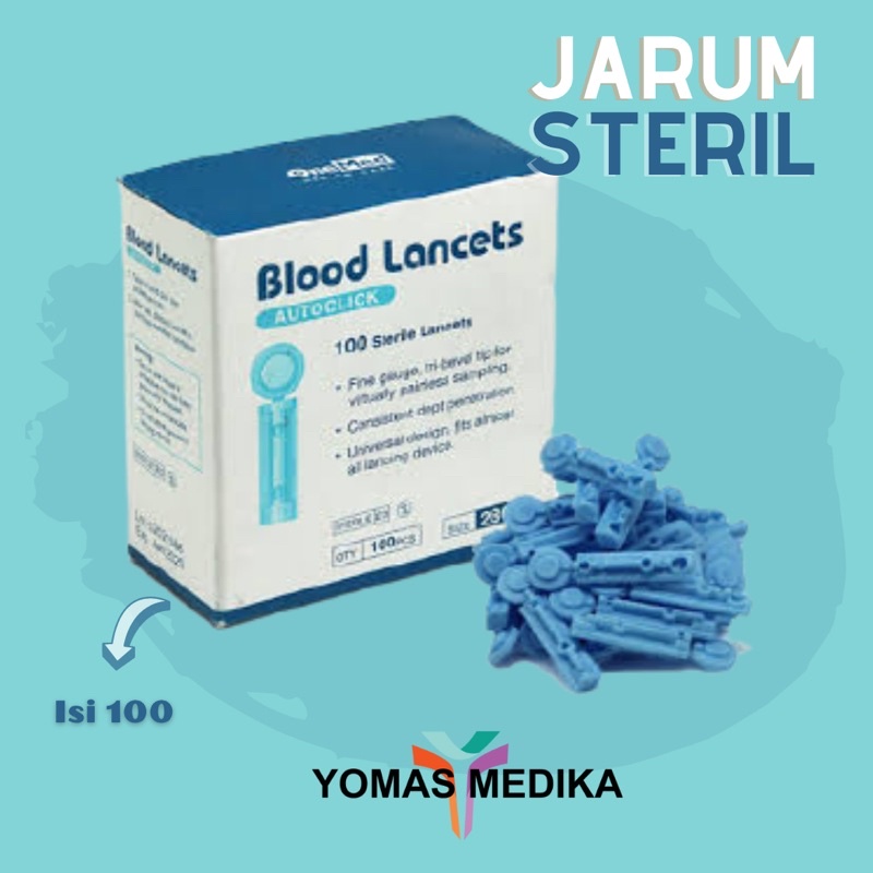 Jual Jarum Lancet Alat Ambil Gula Darah Kolesterol Asam Urat Easytouch ...