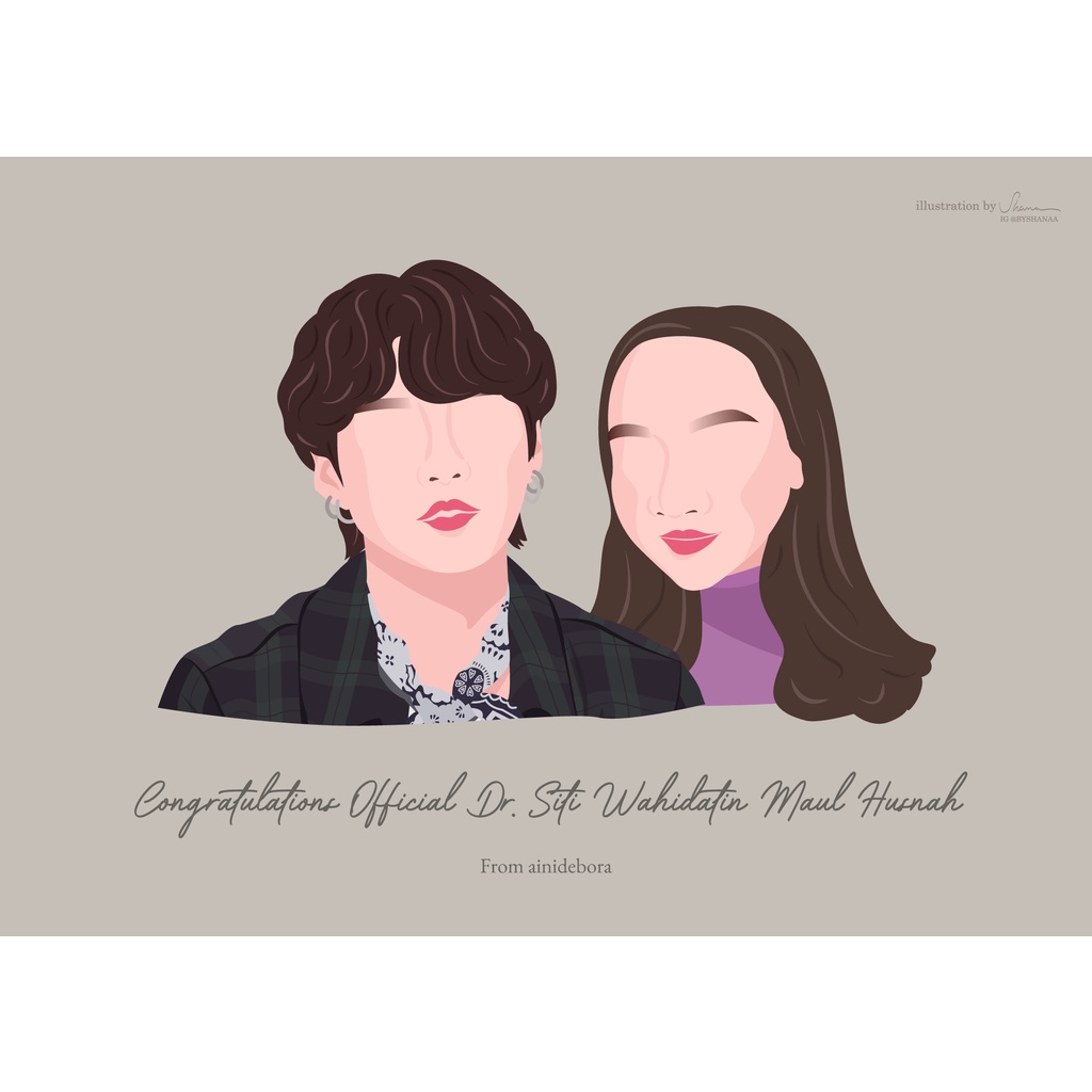 Jual Ilustrasi Foto Custom dengan Idol Kpop + Pigura 5R Indonesia ...