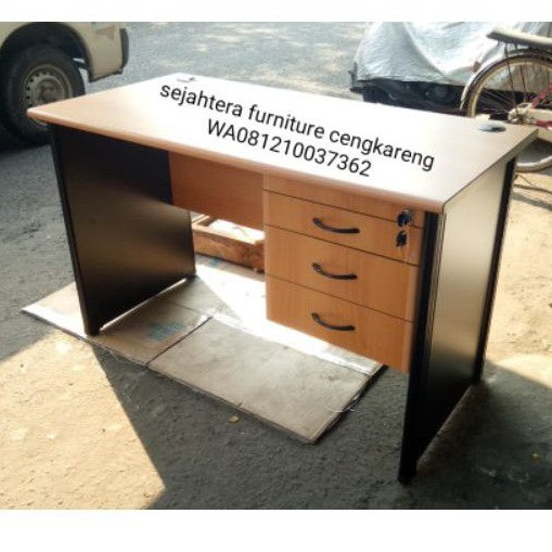 Jual meja kantor staf 120x60 meja kerja karyawan uno extra meja tulis ...