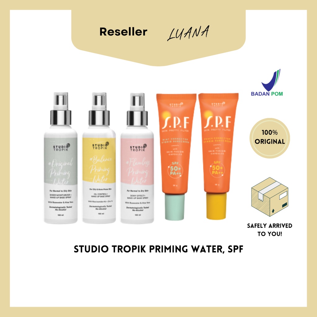 Jual Studio Tropik Priming Water | SPF | Shopee Indonesia