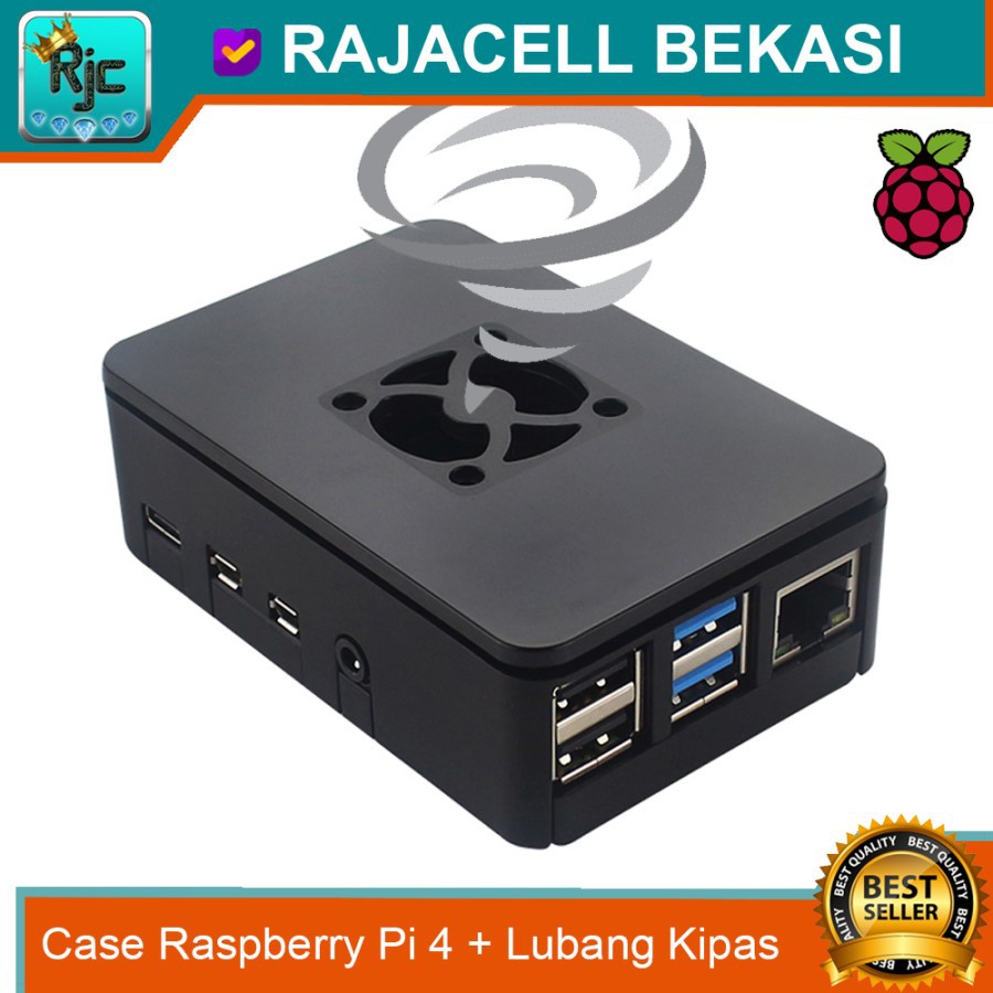 Jual Case Raspberry Pi 4 Model B Pi 4B Box Enclosure dengan Lubang Kipas | Shopee Indonesia