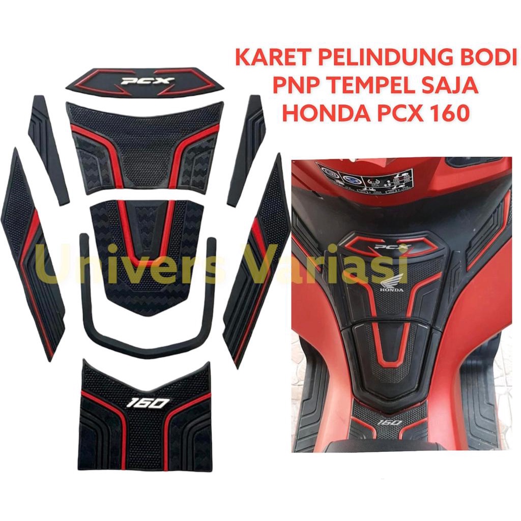 Jual TANKPAD PCX 160 DECKPAD STICKER 3D KARET PELINDUNG BODY PNP TEMPEL ...