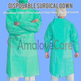 Jual apron medis dokter lengan panjang spunbond disposible/ Surgical ...