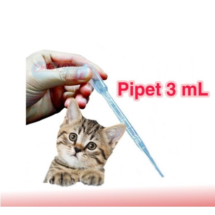 Jual Pipet Kucing Anjing, kelinci sugar glider 3ml / alat bantu VItamin ...