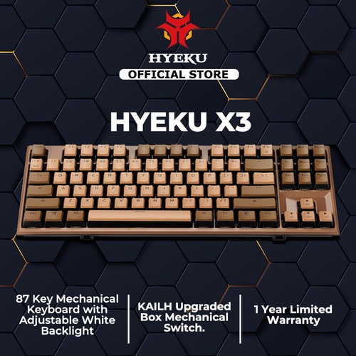 Jual HYEKU X3 Gaming Mechanical Wired/Wireless TKL Keyboard 87 Keys PBT ...