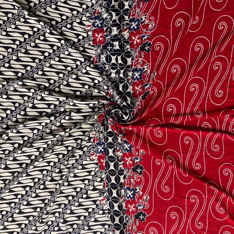 Jual Kain Batik Paris Solo Handprint Motif Pagi Sore | Shopee Indonesia