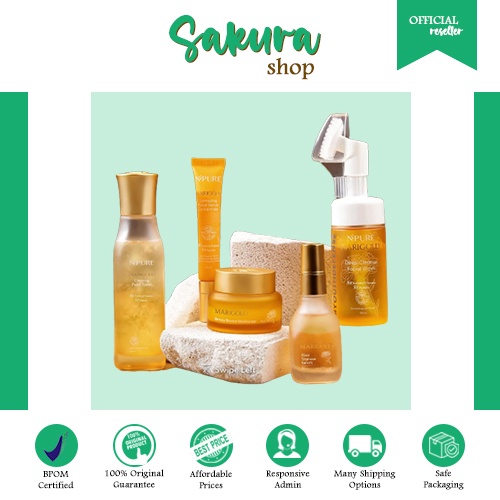 Jual NPURE Marigold Series: Deep Cleanse Facial Wash, Clearing Petal Toner, Elixir Triphase ...