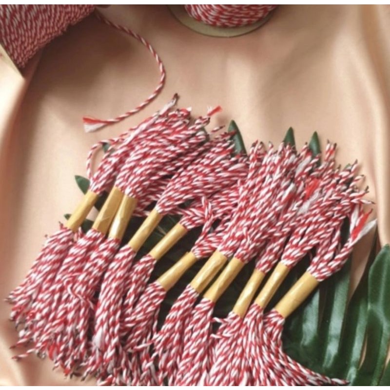 Jual TALI RIBBON MERAH PUTIH ORNAMEN NATAL DEKORASI HAMPERS PARCEL KADO ...