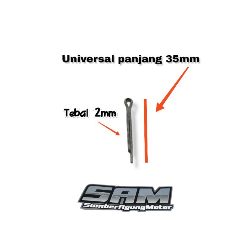 Jual SPI PEN SPLIT PEN UNIVERSAL PANJANG 35 MM TEBAL 2MM | Shopee Indonesia