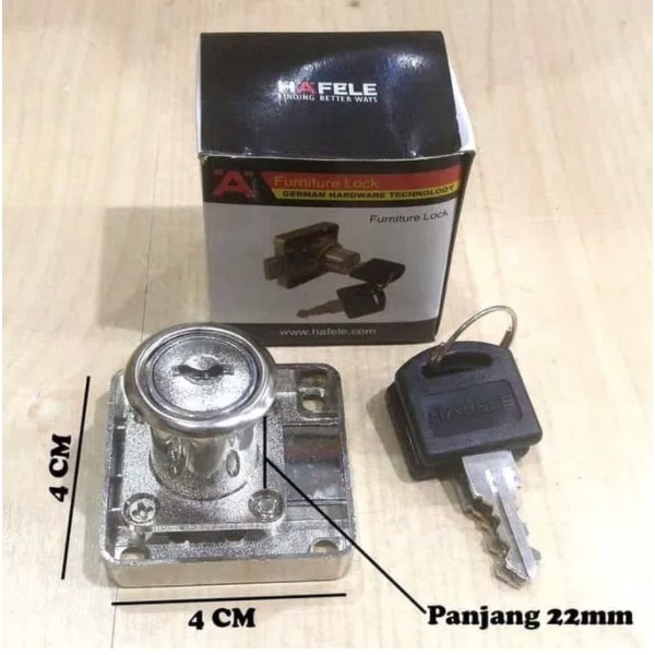 Jual Kunci Drawer Laci Lemari Merek 'HAFELE" | Shopee Indonesia