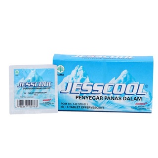 Jual Jesscool Penyegar Panas Dalam 6 tablet effervescent / Panas Dalam ...
