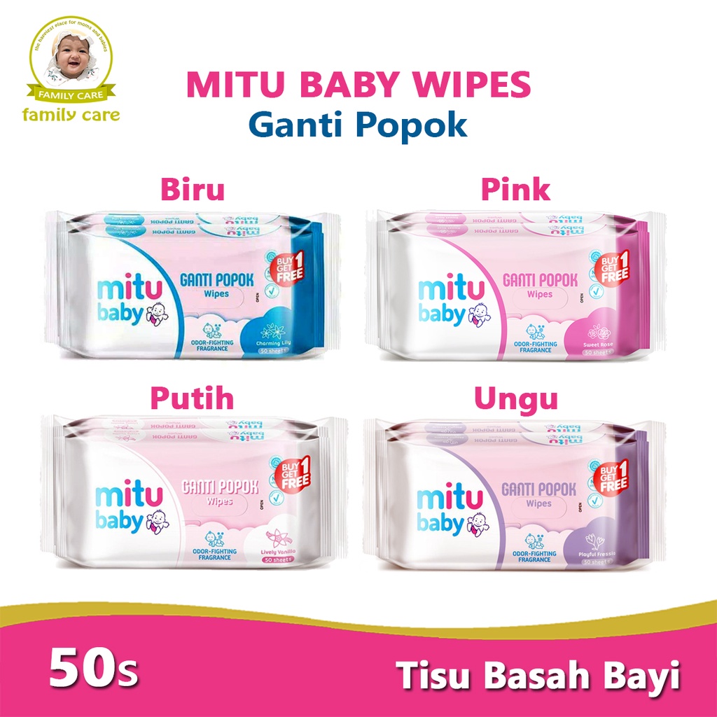 Jual Mitu Baby Wipes Ganti Popok 50 Sheets | Tisu Basah Bayi | Shopee ... Jual Mitu Baby Wipes Ganti Popok 50 Sheets | Tisu Basah Bayi | Shopee ...