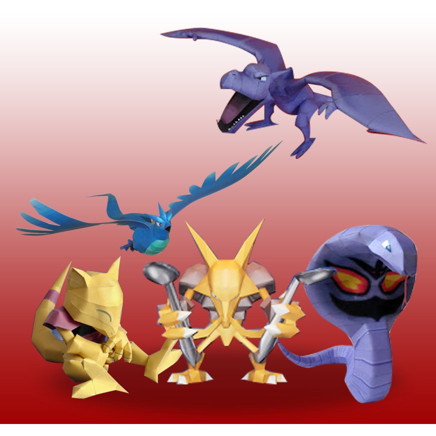 Jual DIY Figure Kertas Pokemon Generasi 1 Part 1 | Shopee Indonesia