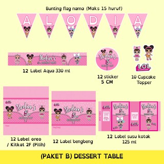 Jual Paket Dessert Table Ultah Anak / Paket Ulang Tahun Anak Murah ...
