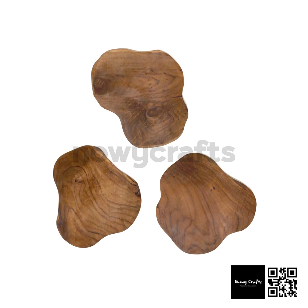 Jual TEAK WOOD SLICE / IRISAN BATANG JATI AESTHETIC / Talenan Kayu Jati ...
