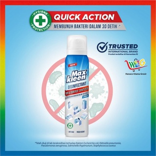 Jual Max Kleen Disinfectant Air & Surface Sanitizer 200 ml | Shopee ...