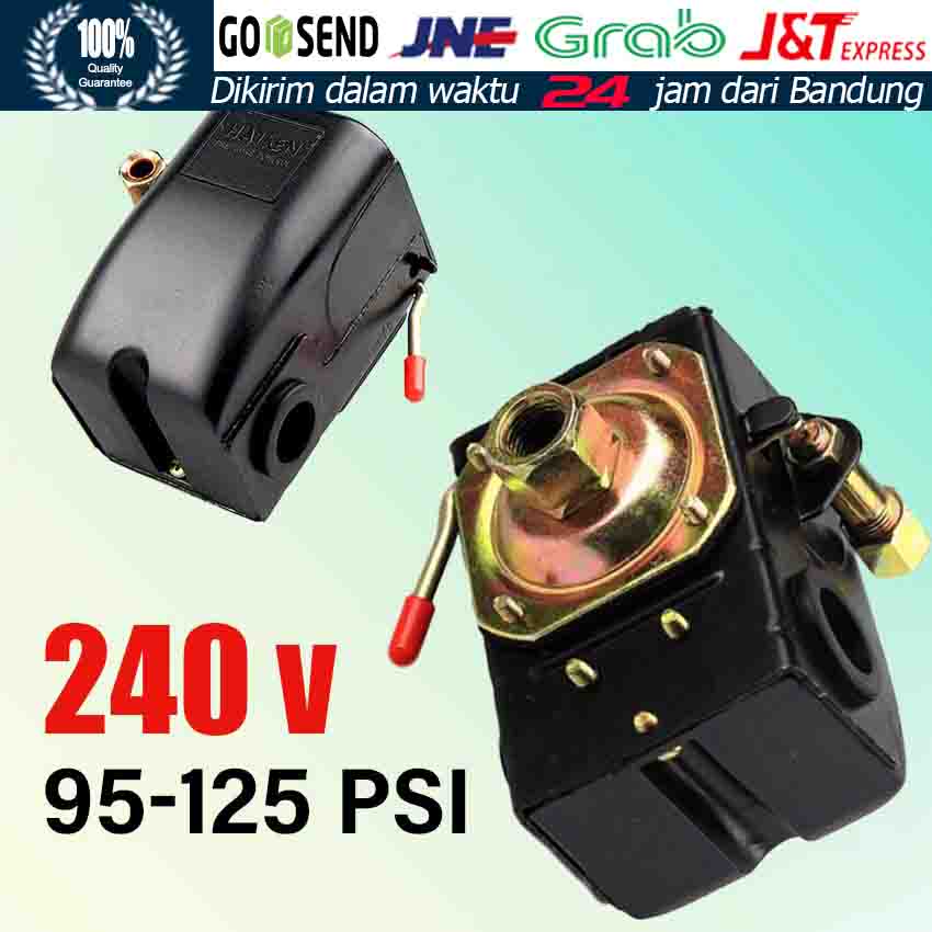 Jual Automatic Pressure Switch Compressor Otomatis Kompresor Angin 1/4 ...