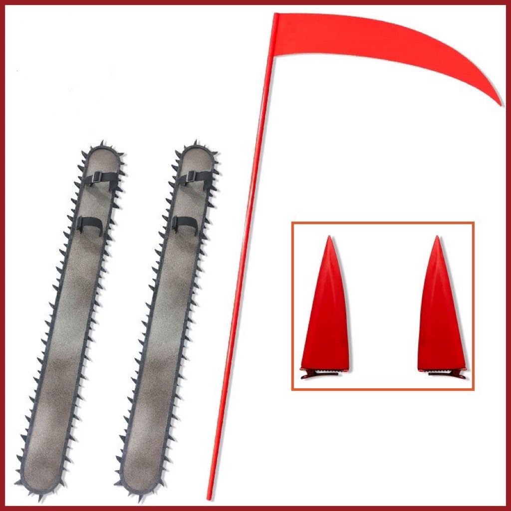 Jual Chainsaw Man Power Cosplay Horn Hairpin Evil Demon PVC Props Denji ...