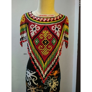 Jual Rompi Teratai Manik Dada kalung manik aksesoris tari dayak ...