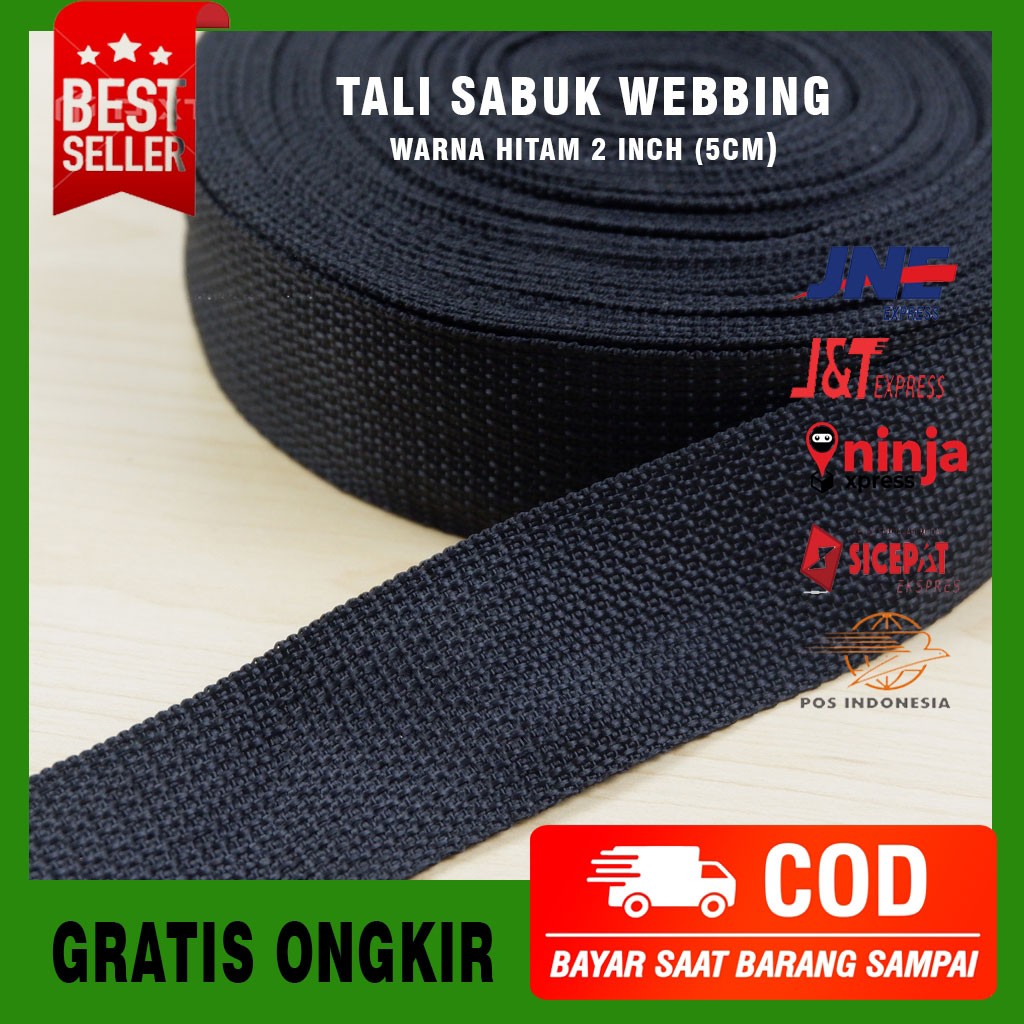 Jual Jual Per Roll Tali Webbing 4 cm 2 cm Roll Cocok Untuk Tali Tas ...