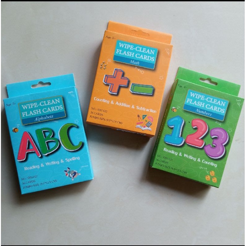 Jual flash card wipe clean | Shopee Indonesia
