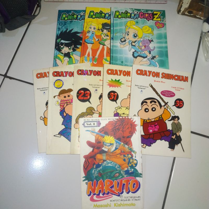 Jual Komik Naruto Crayon Sinchan Power Puff Girls Z | Shopee Indonesia