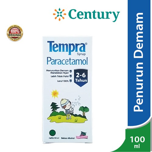 Jual Tempra Syrup 100ml / Demam / Demam Anak / Obat Sakit Gigi anak ...
