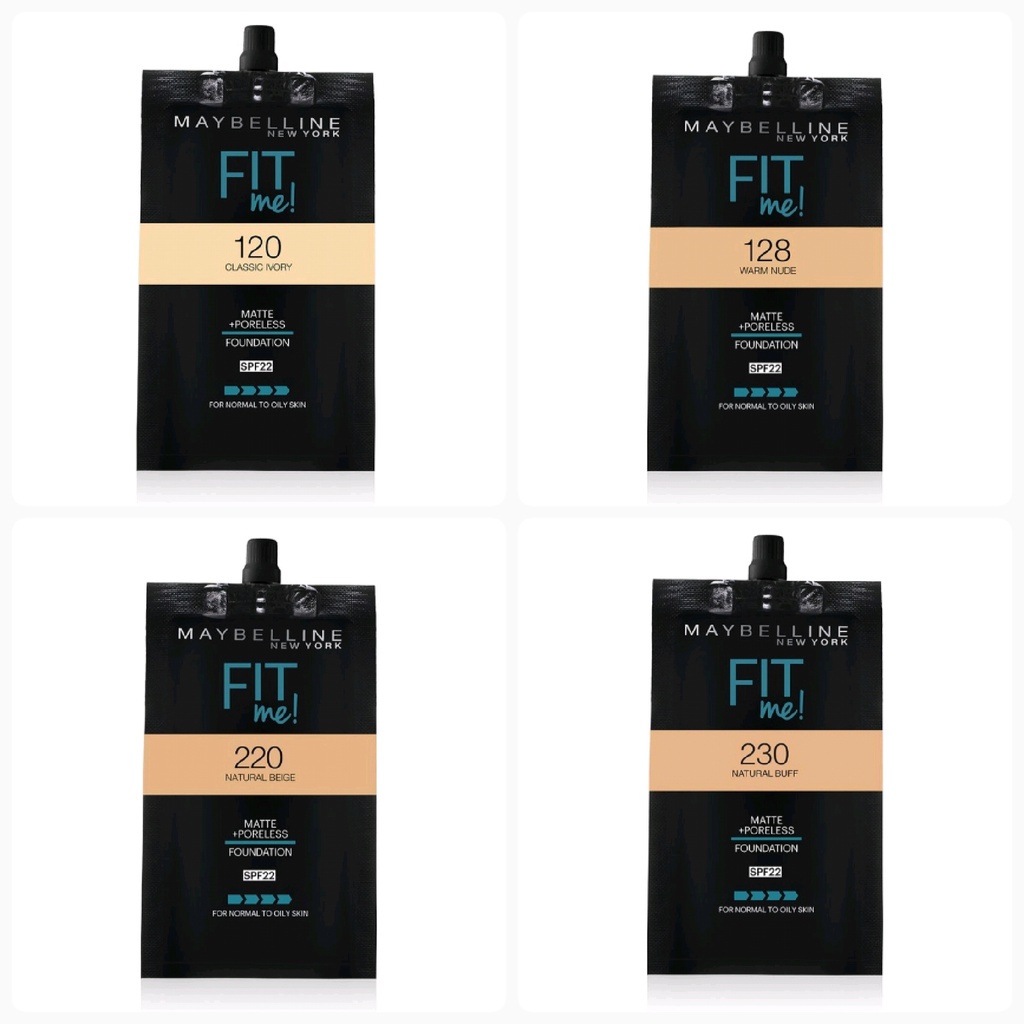 Jual (READY) MAYBELLINE FIT ME FOUNDATION SACHET | Shopee Indonesia