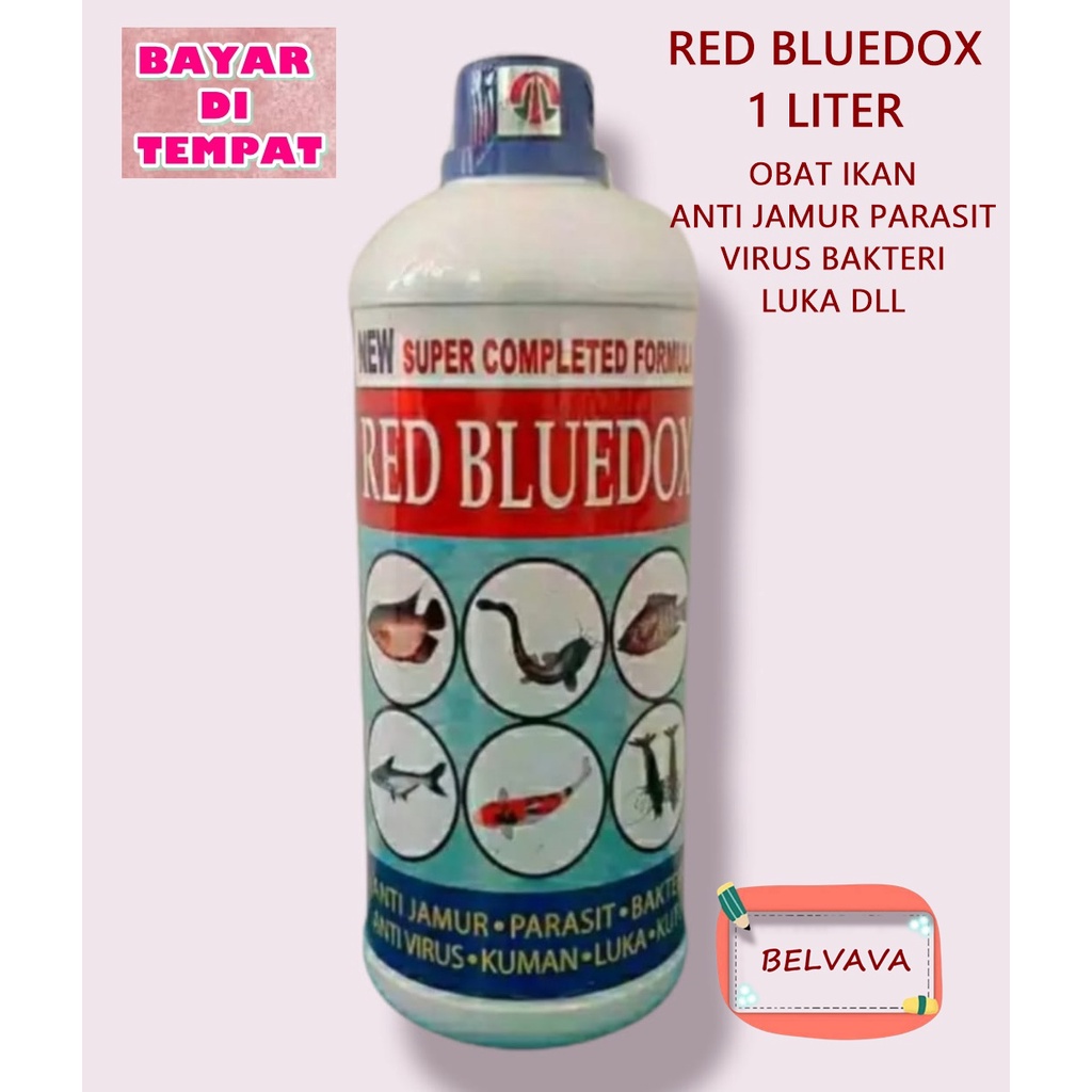 Jual 1 LITER RED BLUEDOX Original - Obat Ikan Obat Jamur Ikan Anti ...