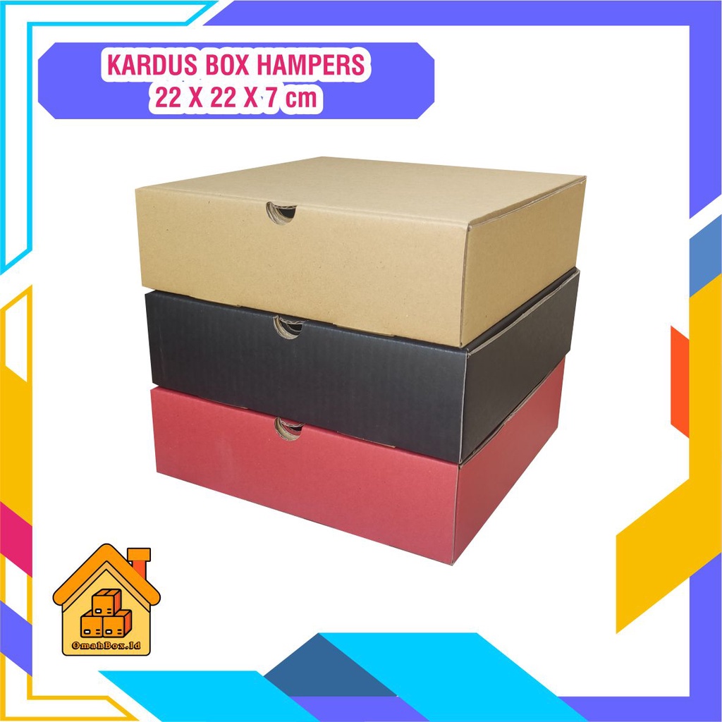 Jual Box polos 22x22x7 cm | Box | boxsliplock | Box DieCut | Box ...