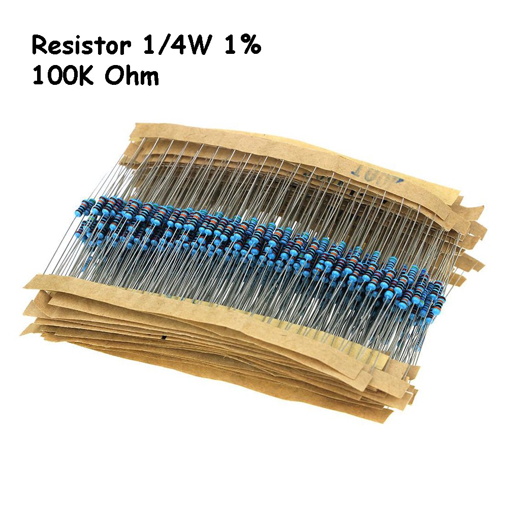 Jual Resistor Metal Film 100KOhm 100K Ohm 1/4W 0,25W Toleransi 1% ...