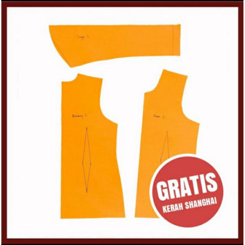 Jual POLA STANDAR BLUS WANITA / pola instan | Shopee Indonesia