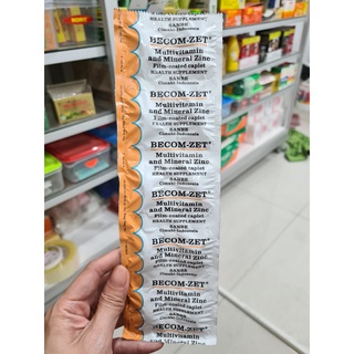 Jual BECOM-ZET ISI 10 Kaplet / BECOMZET / MULTIVITAMIN / BECOM ZET ...