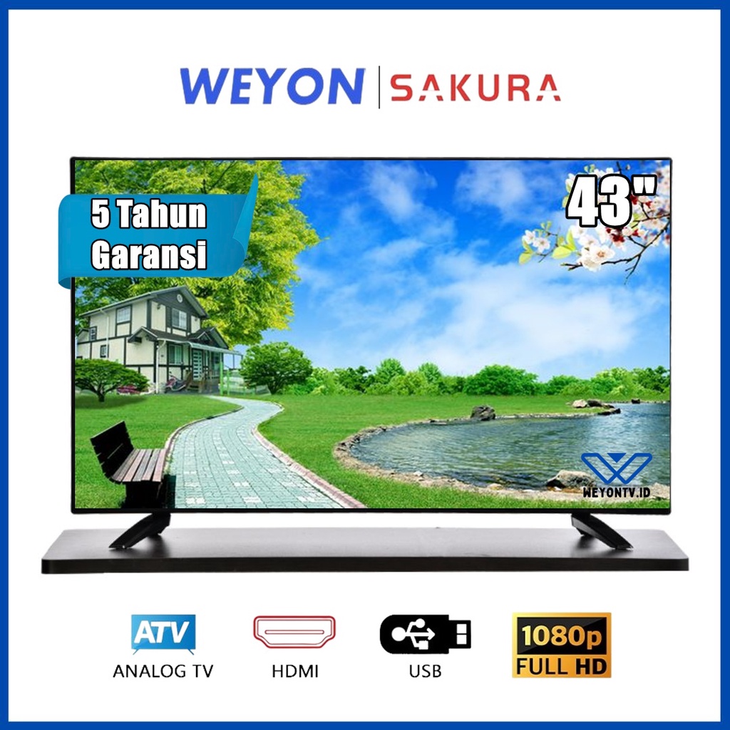 Jual TV LED 43 inch tv Analog TV Full HD Televisi[Garansi 5 Tahun ] | Shopee Indonesia