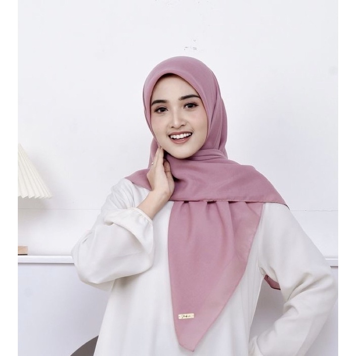 Jual Shabira Hijab - Yana Voal Dusty Pink ( Hijab Segiempat Voal ...