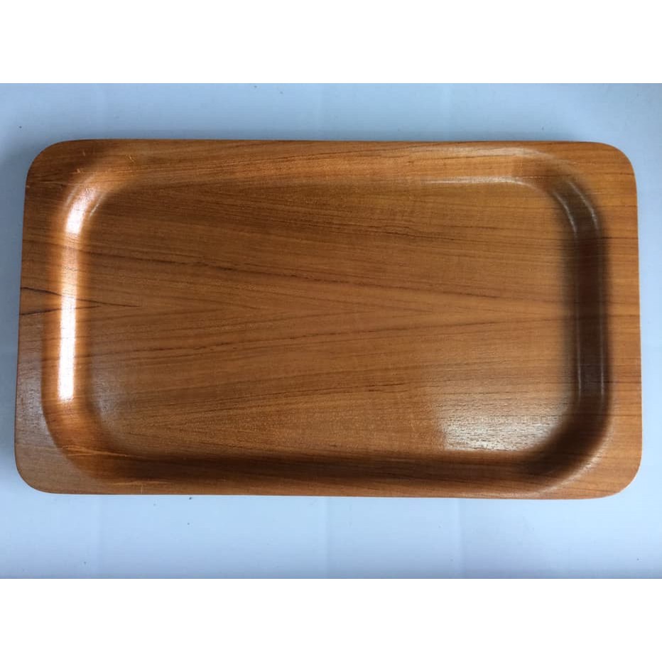 Nampan Kayu 56 x 35cm / Nampan Kayu Segi / Wooden Tray 56 x 35cm ...