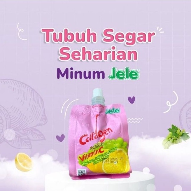 Jual JELE COLLAGEN || Minuman Jeli Rasa Anggur & Lemon & Jeruk Nipis ...