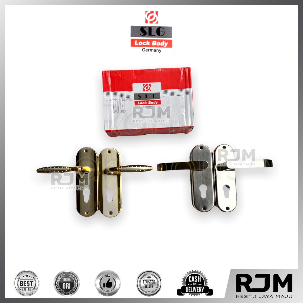 Jual SLG Gagang Handle Pegangan Kunci Pintu Rumah Kamar Door Set S ...